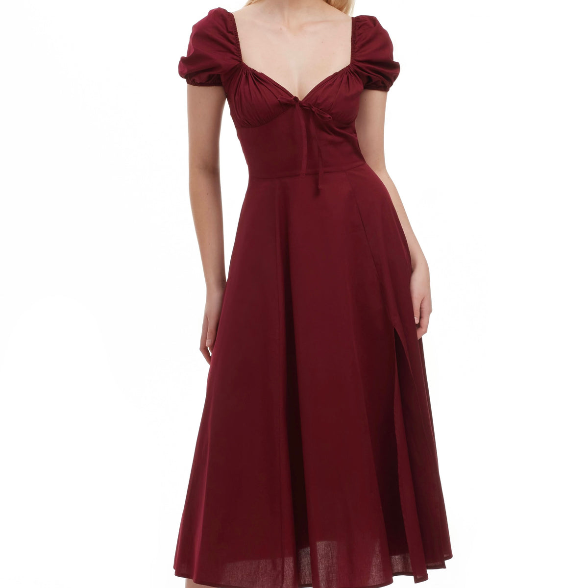 Myrah Cherry Red Midi Sundress – Noac